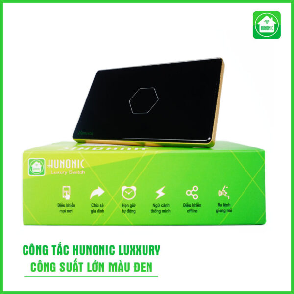 Hunonic Luxury Công Suất Lớn Cho Máy Bơm, Bình Nóng Lạnh Màu Đen - Hòa ...